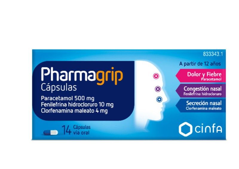 Pharmagrip 500/4/10 Mg 14 Capsulas — Farmacia Cirici