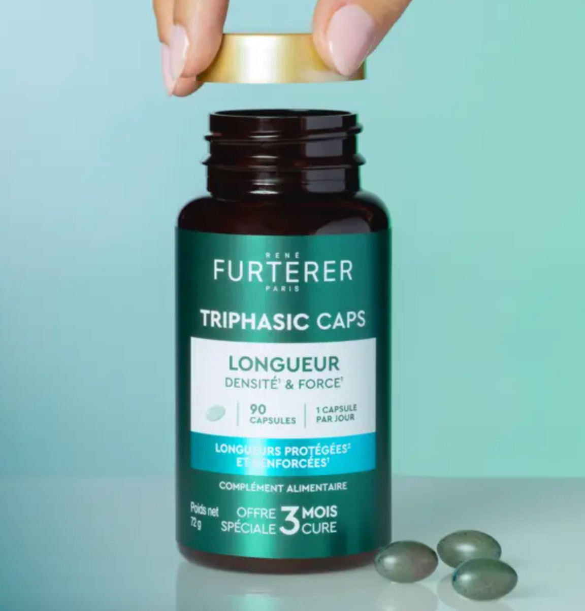 Triphasic Caps Largos Densidad y Fuerza René Furterer | Tratamiento 3 ...